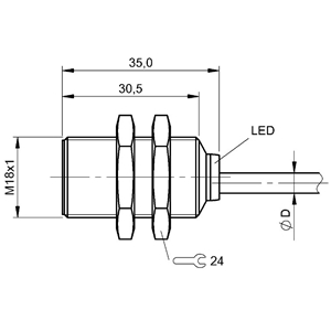 BES M18ME-PSC50B-BV05 (BES05E8) BALLUFF BESM18MEPSC50BBV05