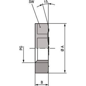 53019000 | SKINTOP GMP-GL PG 7 RAL 7001 SGY LAPP