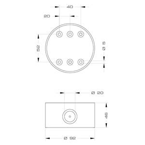 90368 | BASE LT DEEP V12/24DAC GY SIRENA